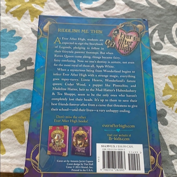 Other | Ever After High A Wonderlandiful World Book | Poshmark